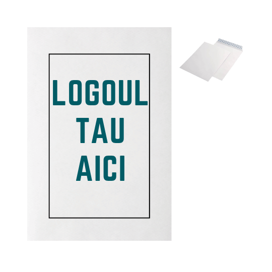 Plic Personalizat C4 Alb 229X324 Mm I Print Digital CMYK